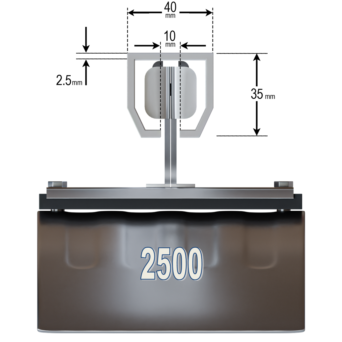Heavy duty C-Rail Festoon cable system (type 2500)