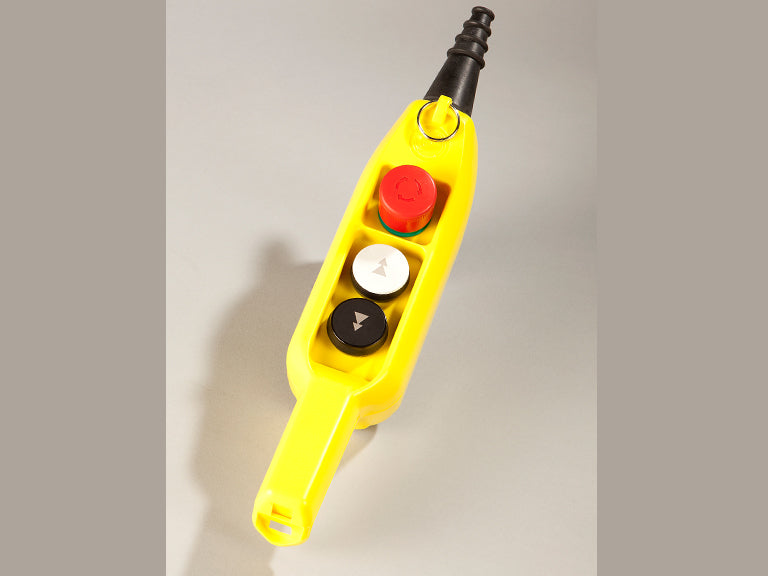 PO3D2 3 Button control pendant - 2 x two speed motion buttons plus Eme